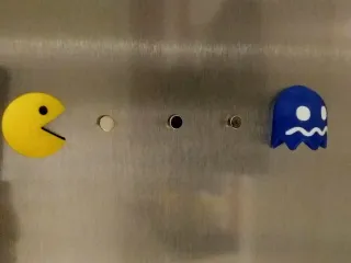 Tiny 3D Pacman Fridge Magnets by blecheimer | Download free STL model ...