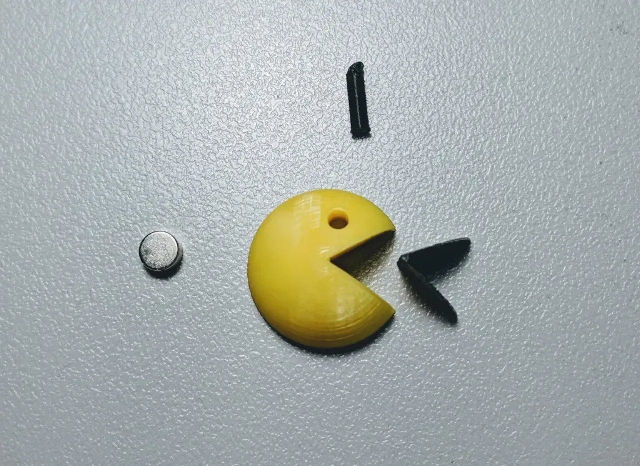 Tiny 3D Pacman Fridge Magnets by blecheimer | Download free STL model ...