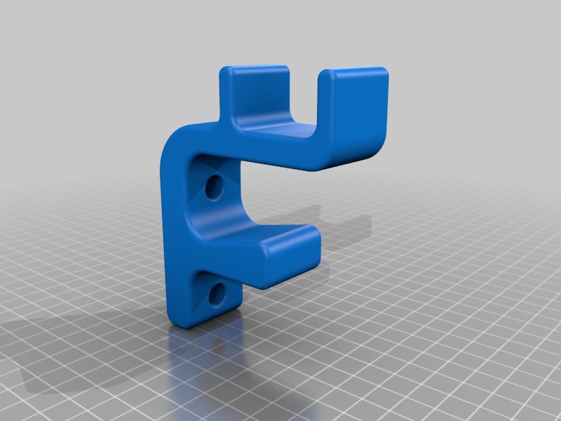 Simple Wall Hanger for Headsets by blecheimer | Download free STL model ...