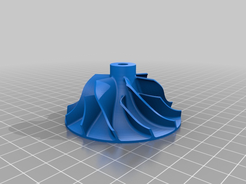 Compressor Wheel by blecheimer | Download free STL model | Printables.com
