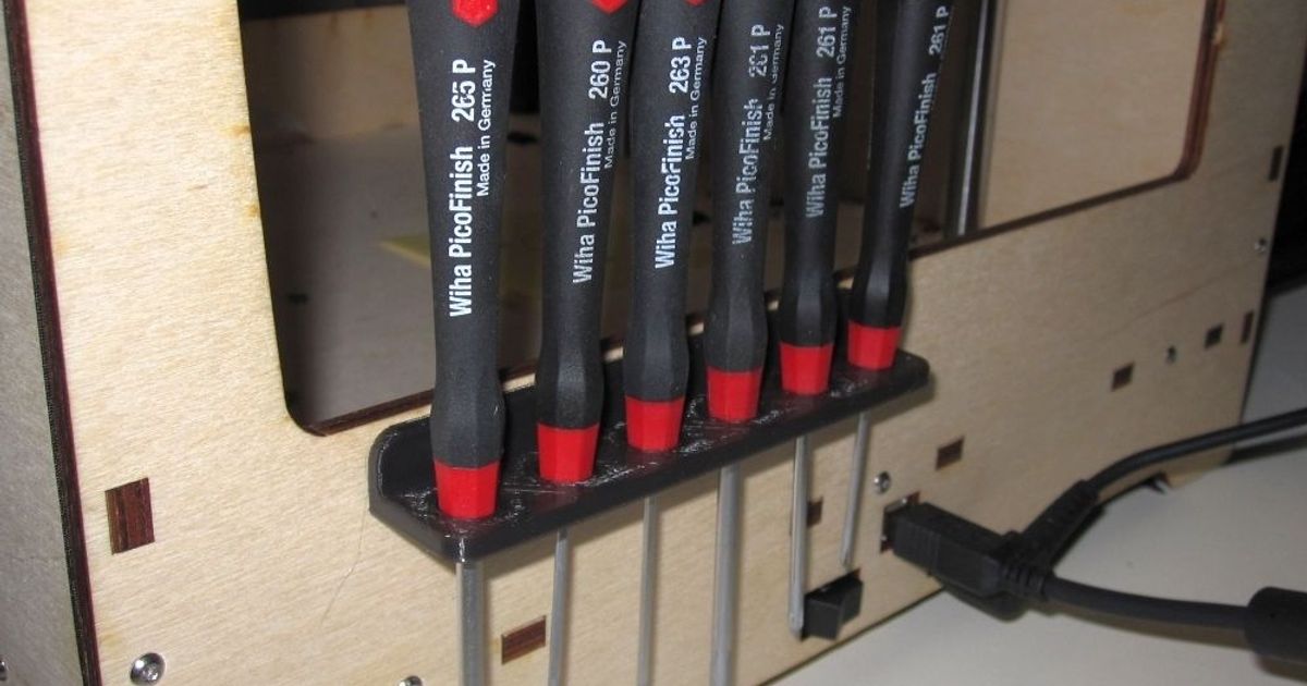 Simple Tool Rack by blecheimer | Download free STL model | Printables.com