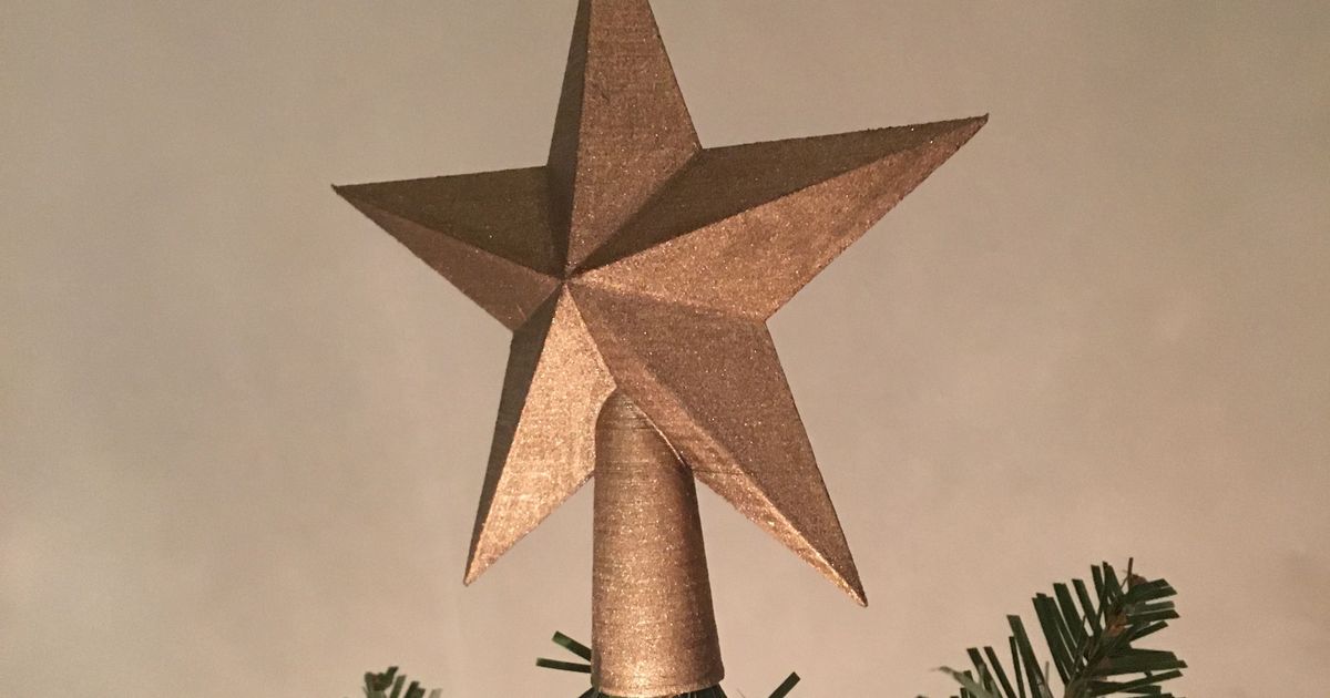 Star Christmas Tree Topper by Marcopolo1613 | Download free STL model ...