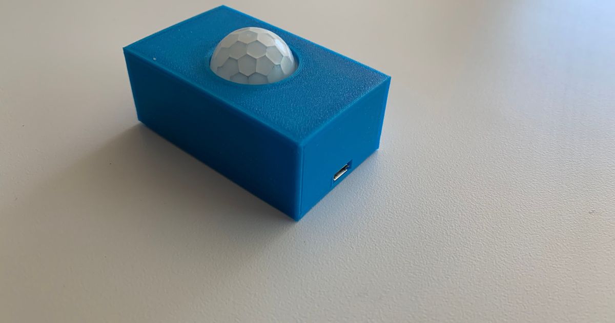 NodeMCU PIR Sensor case by nicklmade | Download free STL model ...