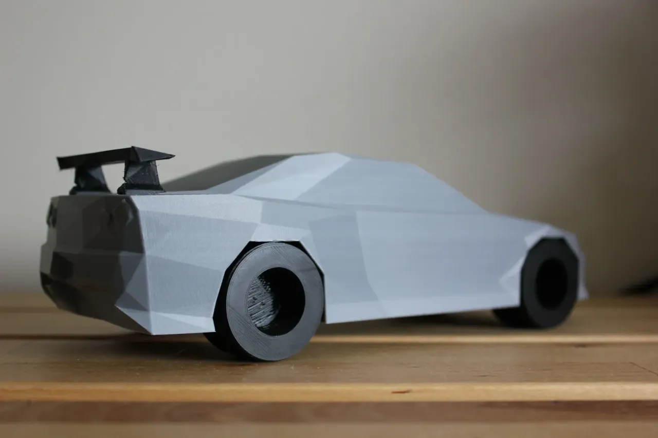 Low Poly Nissan GT-R R34 by Turtleman | Download free STL model ...