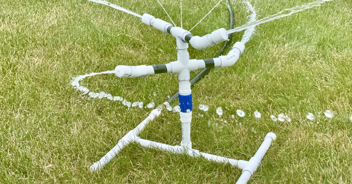 Connector for DIY Rotating Sprinkler by ThomPatterson | Download free ...