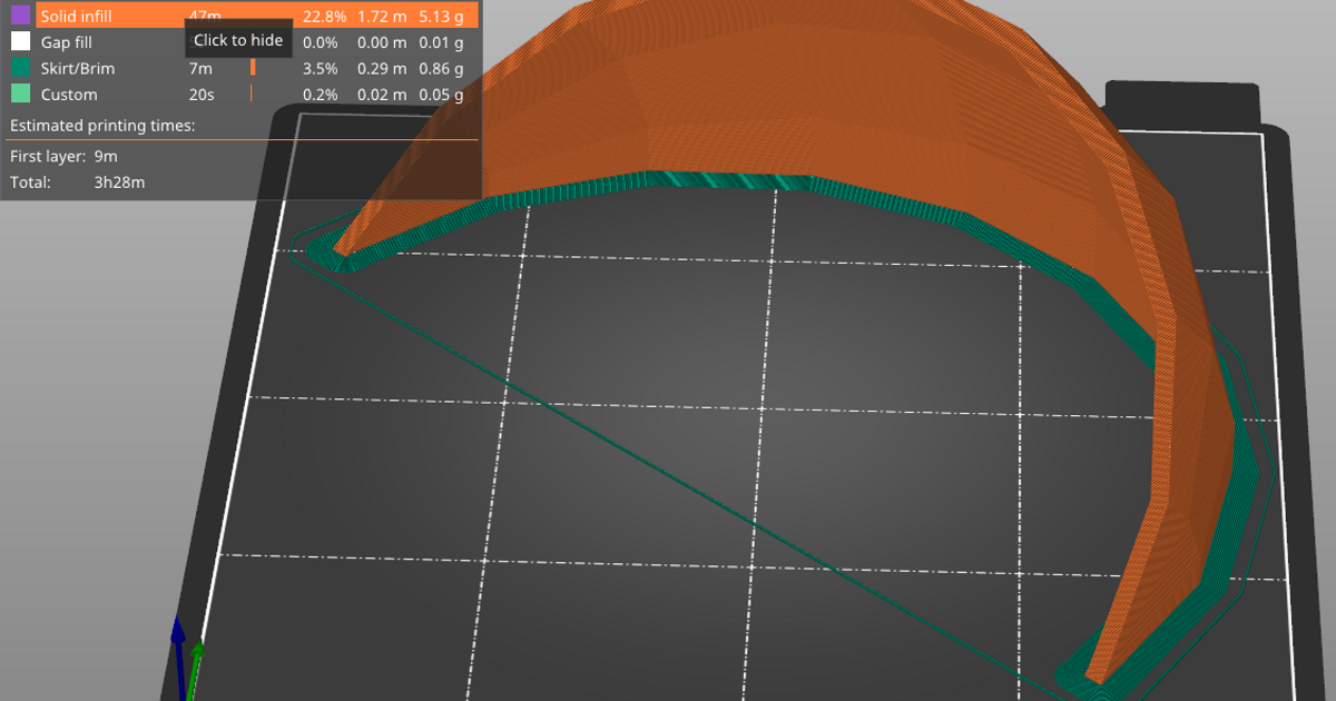 Low polygon sphere shell section by b--rian | Download free STL model ...