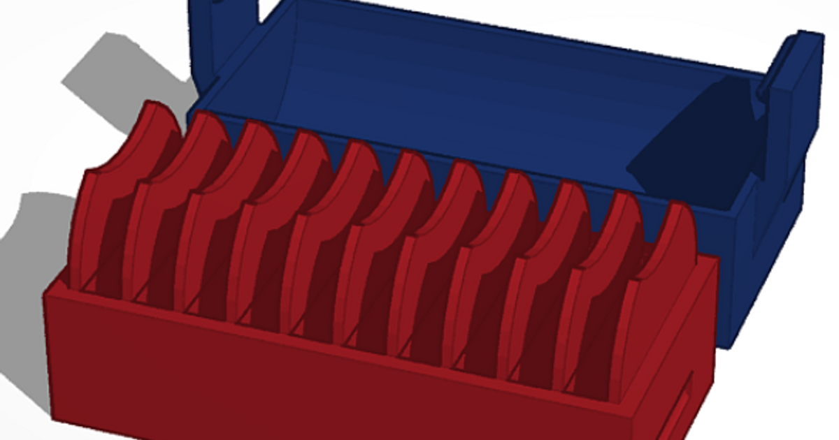 CR2032 Battery Holder with Cover by St___n | Download free STL model ...