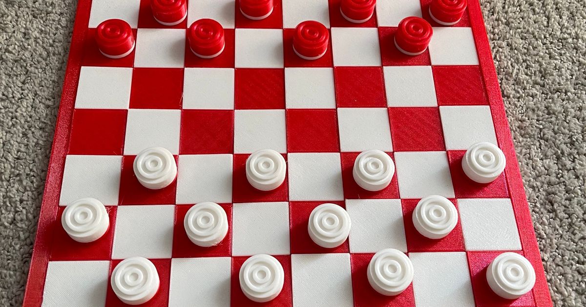 Italian checkers game by ciccio3D | Download free STL model ...
