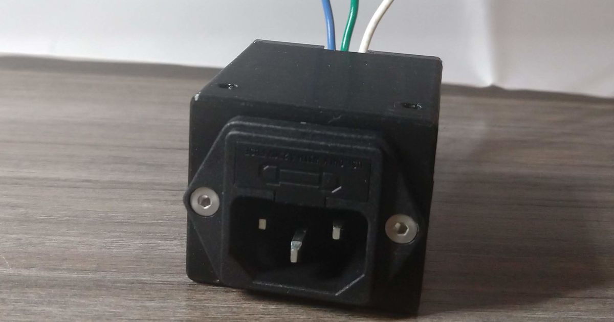 AC Power Inlet Case by wsreith | Download free STL model | Printables.com