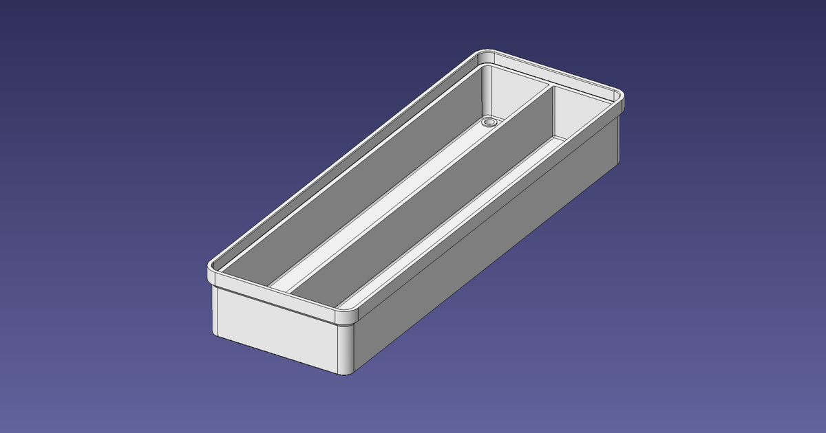 1x3 units, third height, 2x1 grid Stackable Insertbox by Bodo ...