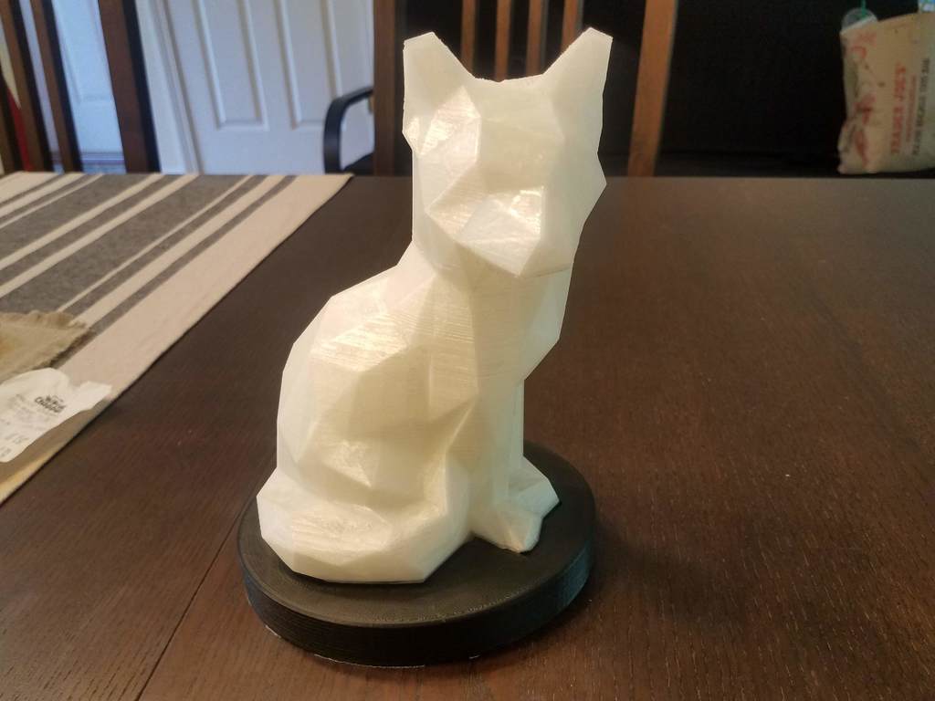 Low Poly Fox Base by paulorfo | Download free STL model | Printables.com