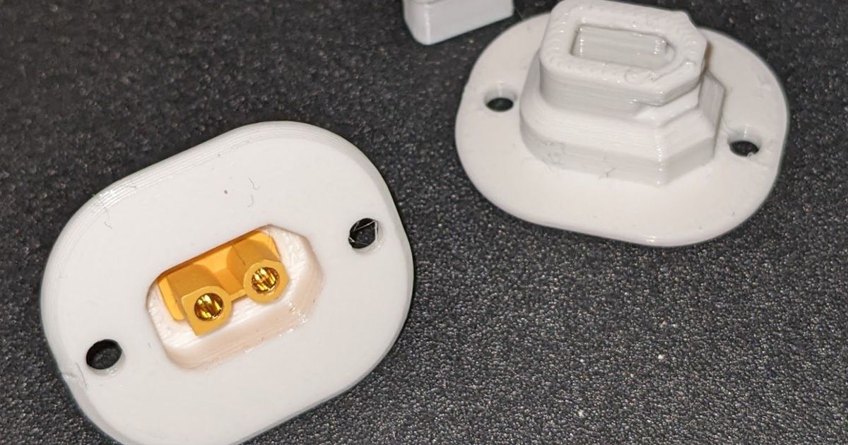 AMASS XT30U-F Panel Mount by M | Download free STL model | Printables.com