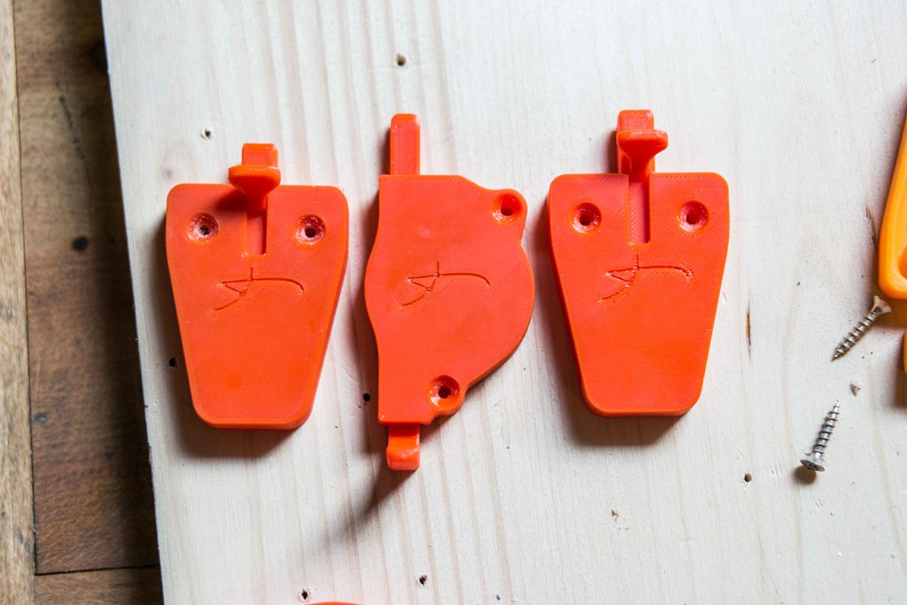 Spring latch sliding door bolt lock: rubber band, metal spring, 3D ...