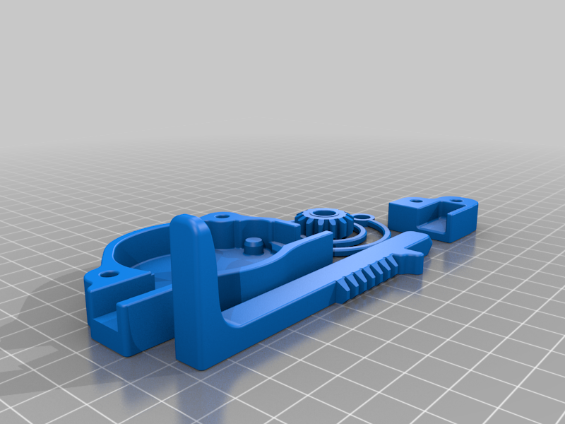 Spring latch sliding door bolt lock: rubber band, metal spring, 3D ...