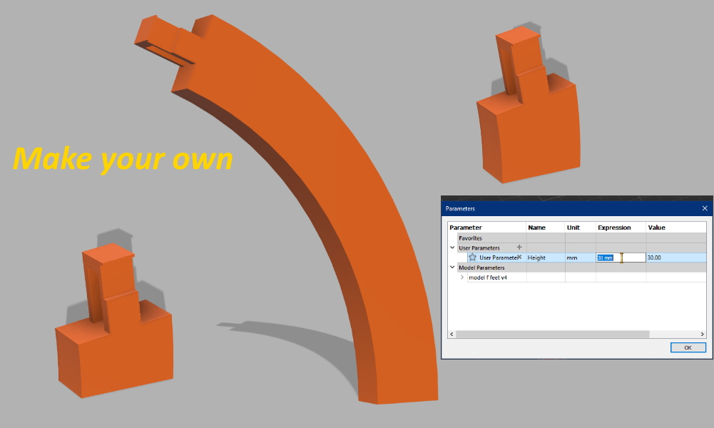 IBM Model F Customizable feet by Edward | Download free STL model ...