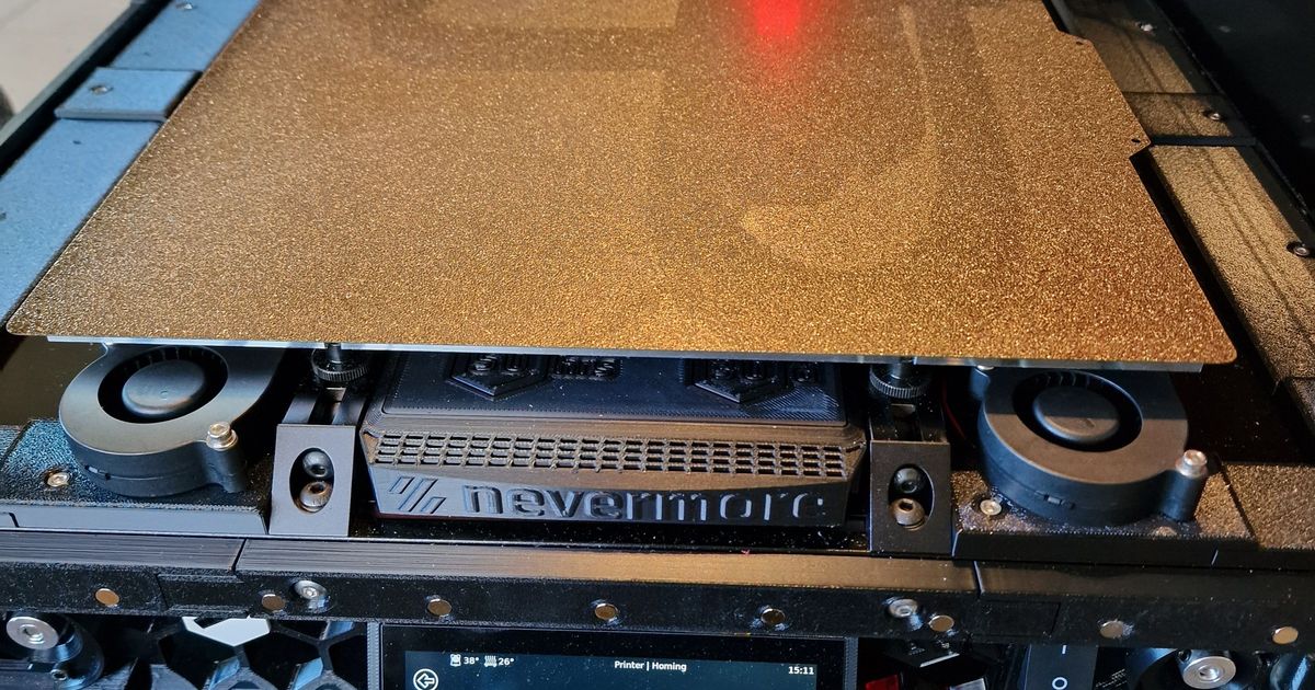 Voron 2.4 300x300 extrusion cover - Bedfans + inverted z-chain by ...