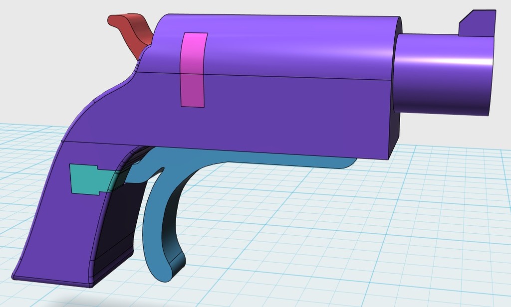 Tiny spring revolver by Stefano Toso | Download free STL model ...