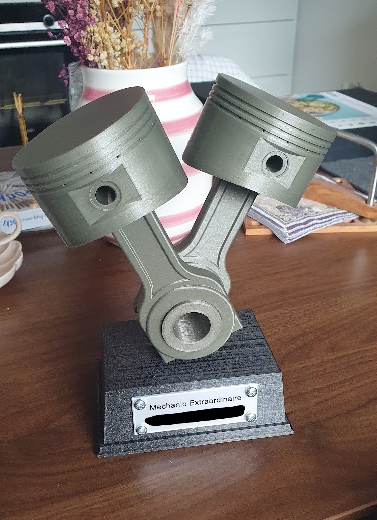 Engine Piston Trophy by Tommy544 | Download free STL model | Printables.com