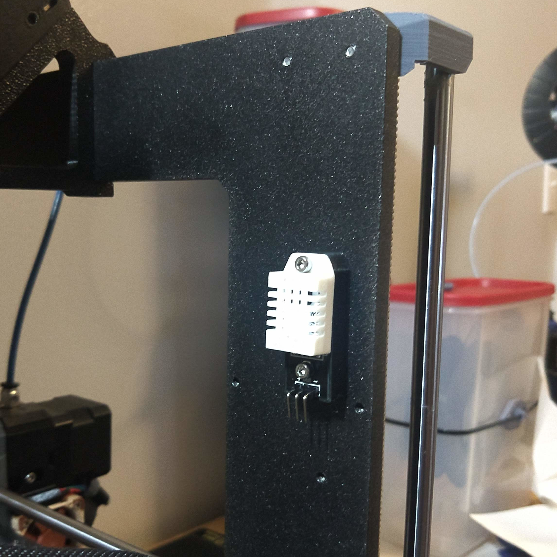 PCB AM2302 Sensor Mounting Bracket by wsreith | Download free STL model ...