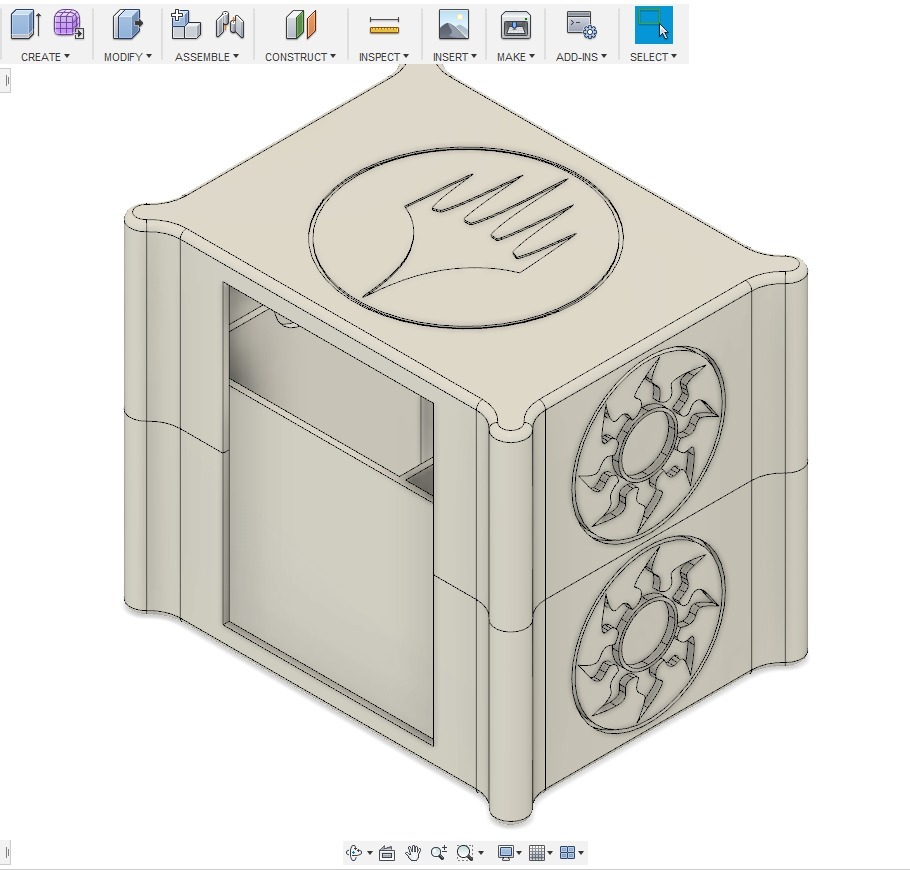 Magic: The Gathering - Commander Deck Box with Mana Symbols by ...