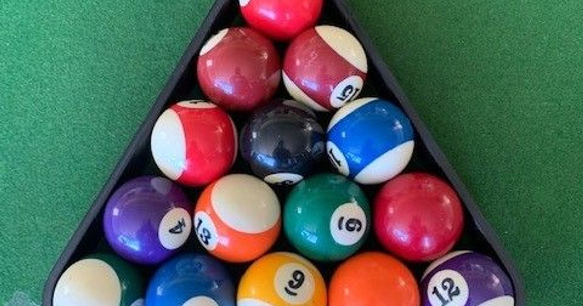 Small pool Triangle (47.5mm ball) by Chr0nos | Download free STL model ...