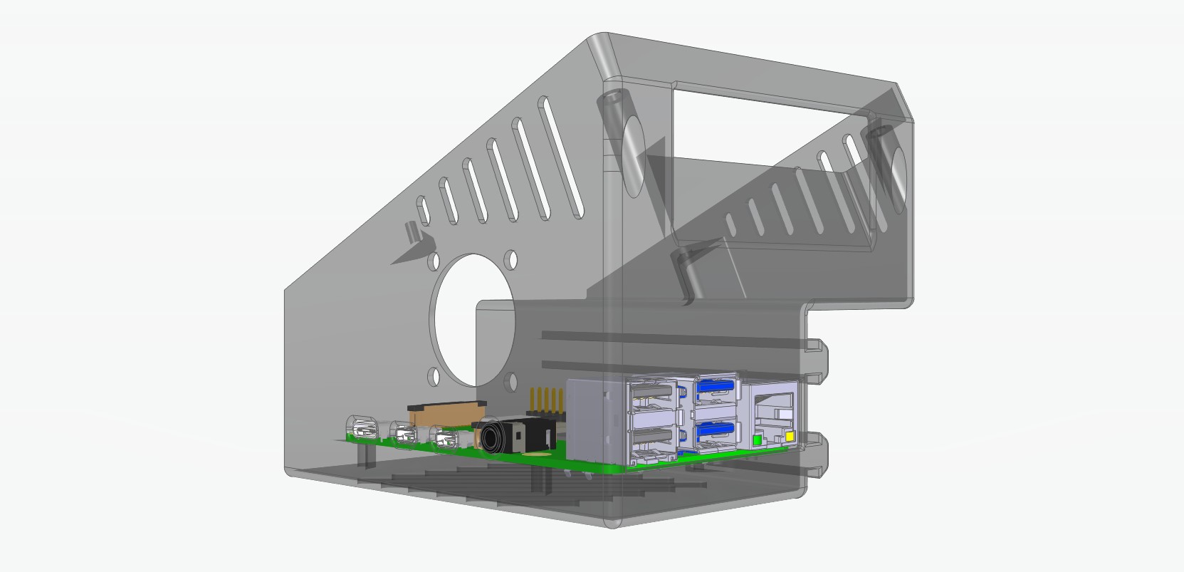 Ender 3 Raspberry Pi 4 Case (under LCD) by Zejott | Download free STL ...