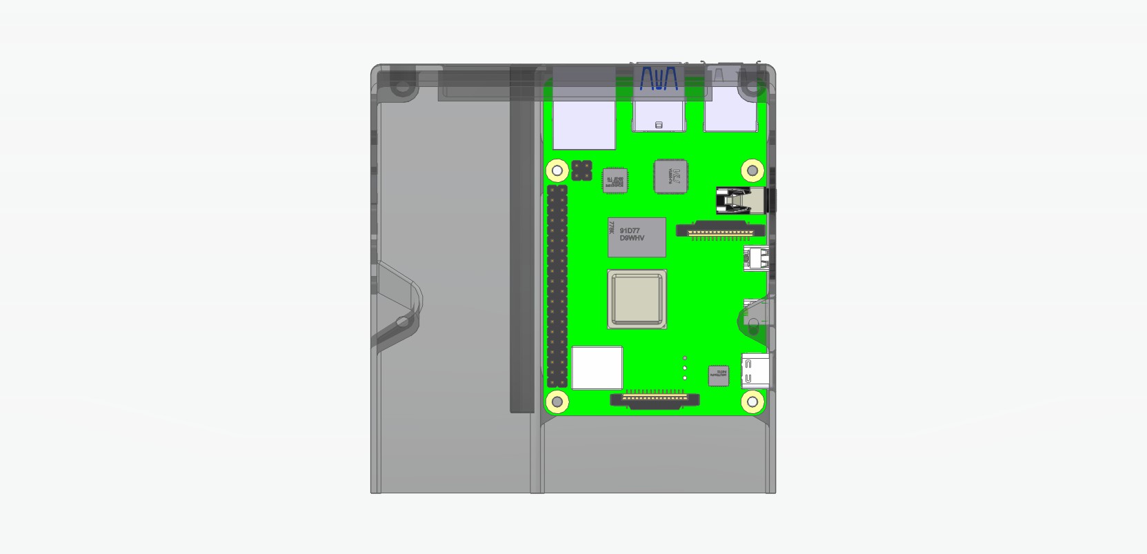 Ender 3 Raspberry Pi 4 Case (under LCD) by Zejott | Download free STL ...