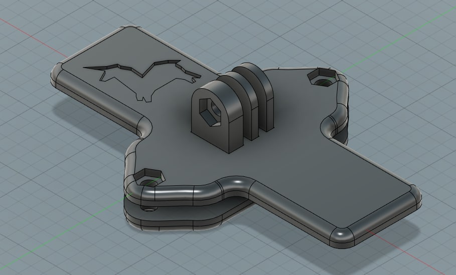 indestructible gopro backpack mount by ddl.vnt | Download free STL ...