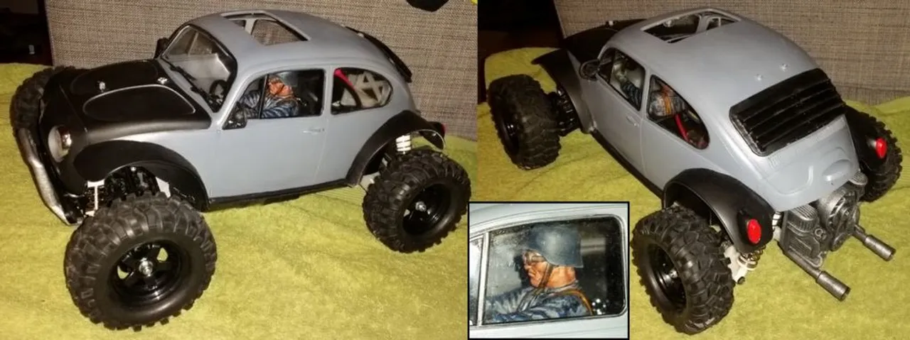 TT02B extra ride height+Sand Scorcher shell adapter+cosmetic engine by ...