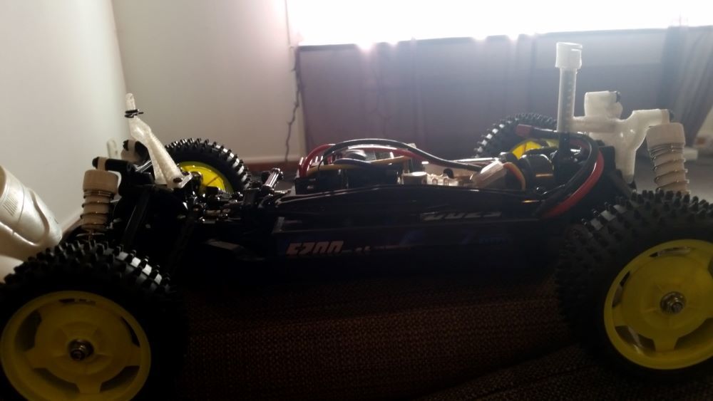 TT02B extra ride height+Sand Scorcher shell adapter+cosmetic engine by ...