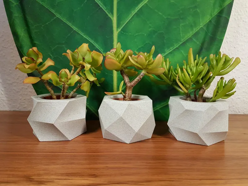 Blocky Planter #2 Flower Pot Collection by Extrutim | Download free STL ...
