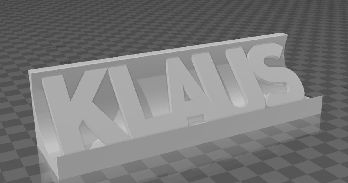 Ecriture Klaus by 0emer5 | Download free STL model | Printables.com