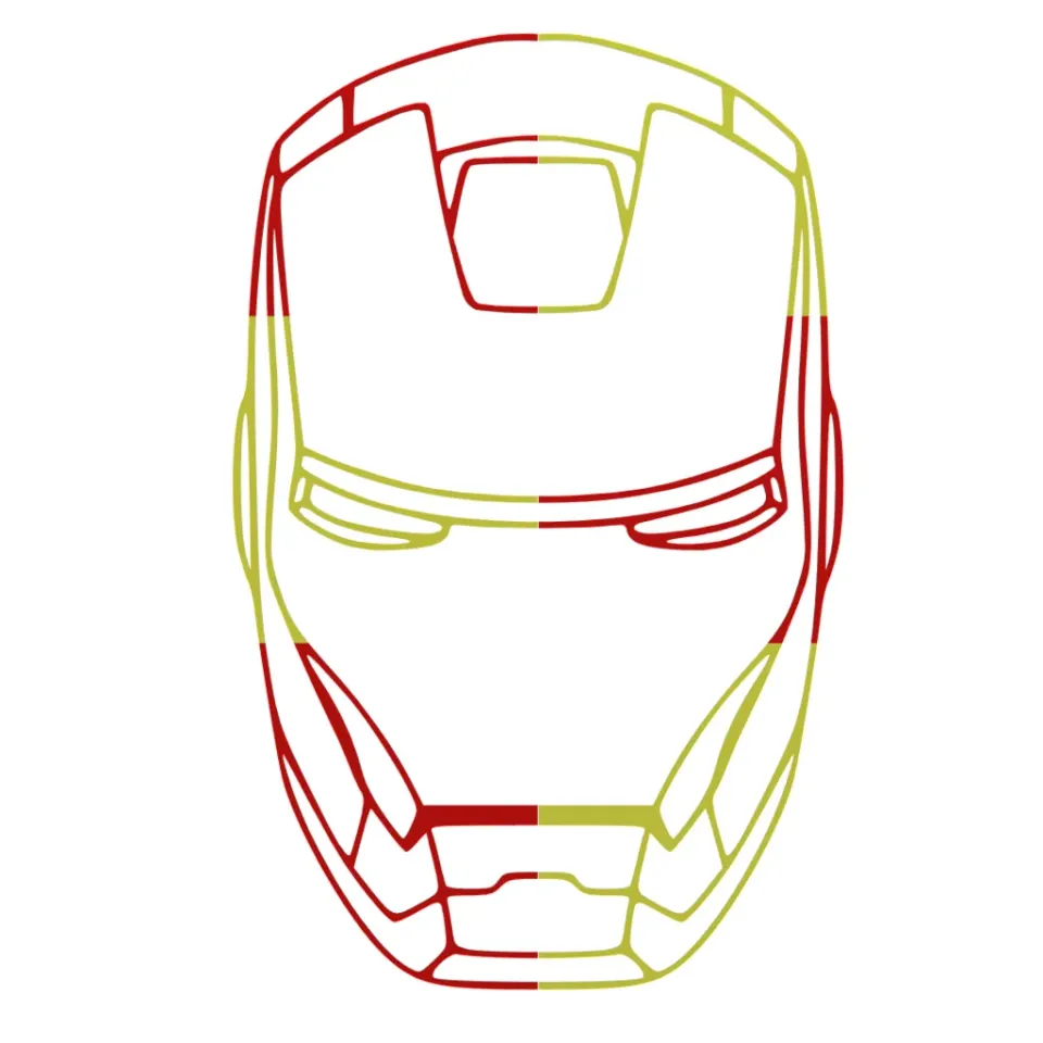 How To Draw Iron Man Face Step By Step