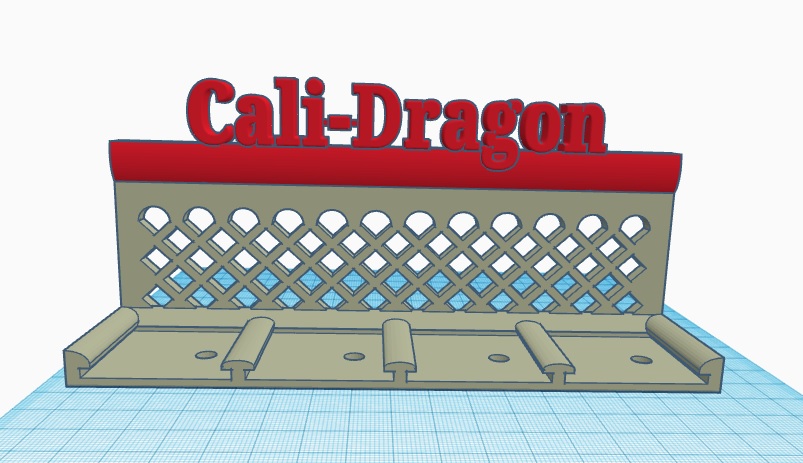 Cali-Dragon display w/color swatch by mszoomy | Download free STL model ...