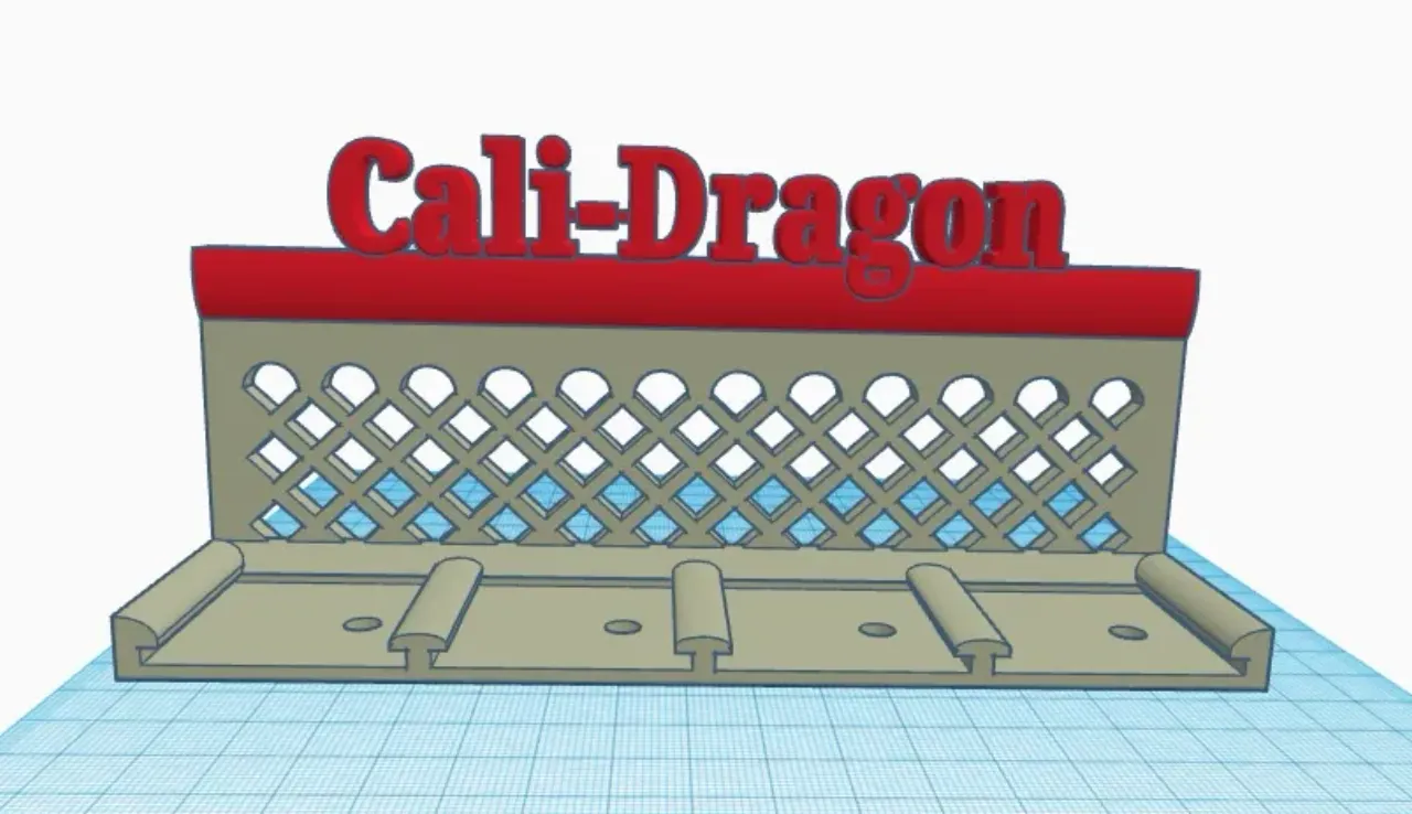 Cali-Dragon display w/color swatch by mszoomy | Download free STL model ...