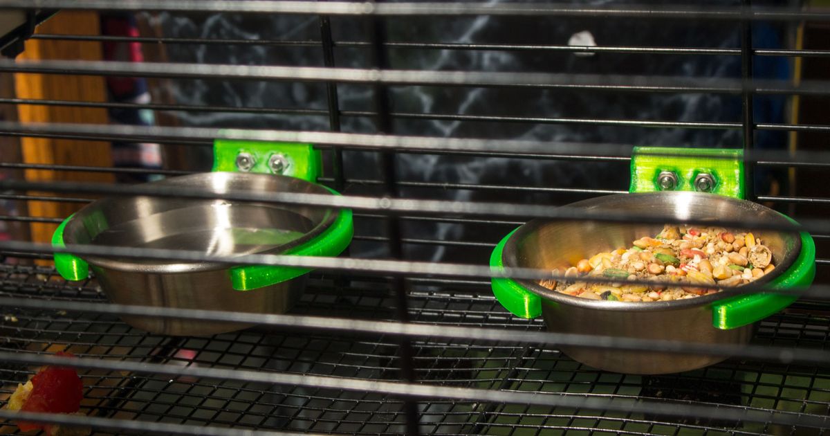 Rodent Bowl Holder - Fusion 360 file included by mgetz | Download free ...