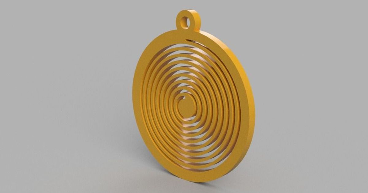 Spiral Necklace von Marco Lebdech | Kostenloses STL-Modell ...