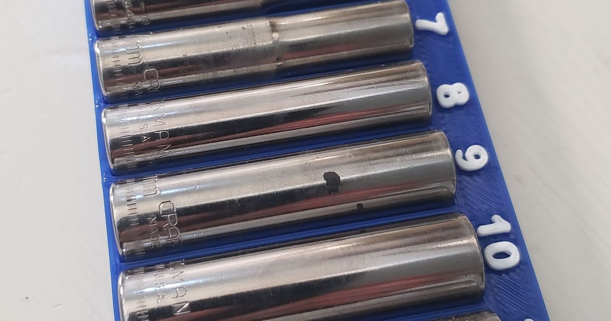 Craftsman Metric socket tool tray by jbrian31 | Download free STL model ...