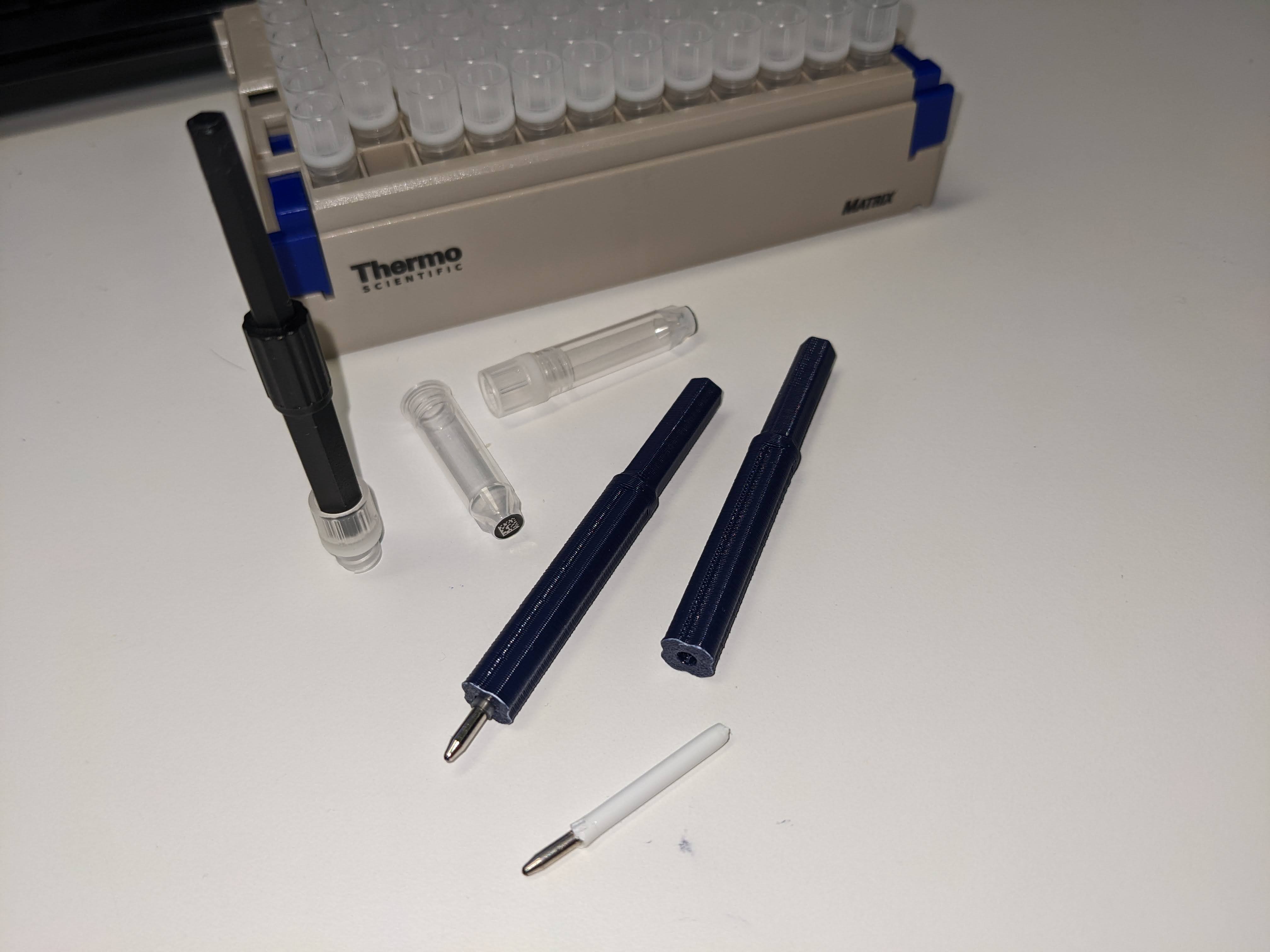 Matrix 2D Barcode Tube Lid Tool with Pen by SteveW91 | Download free ...