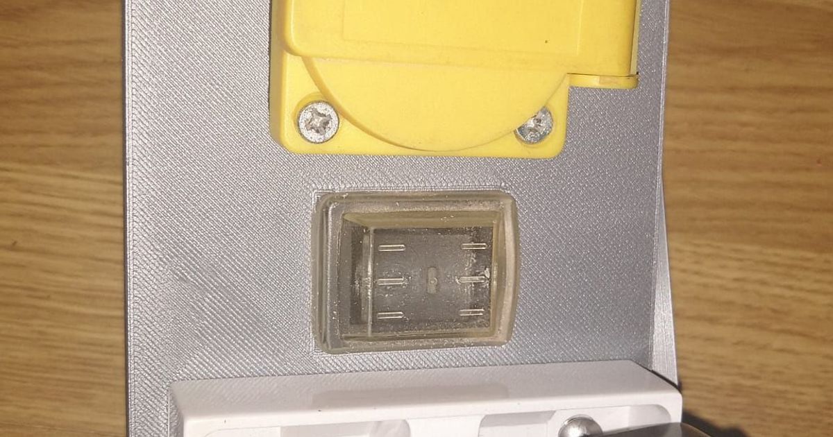 Power take off socket panel by V8rick | Download free STL model ...