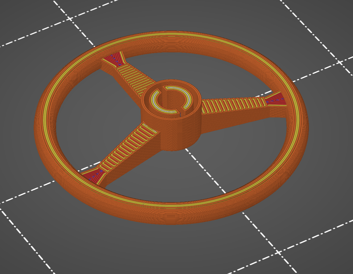 Classic Car Steering Wheel Knob by VF | Download free STL model ...