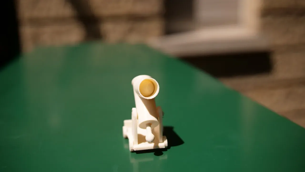 Working autoloading Cannon (Print-In-Place) by Makkuro | Download free ...