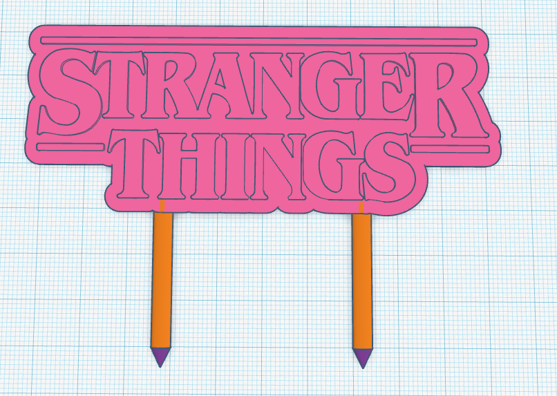 Stranger things cake topper by Edward Kay | Download free STL model ...