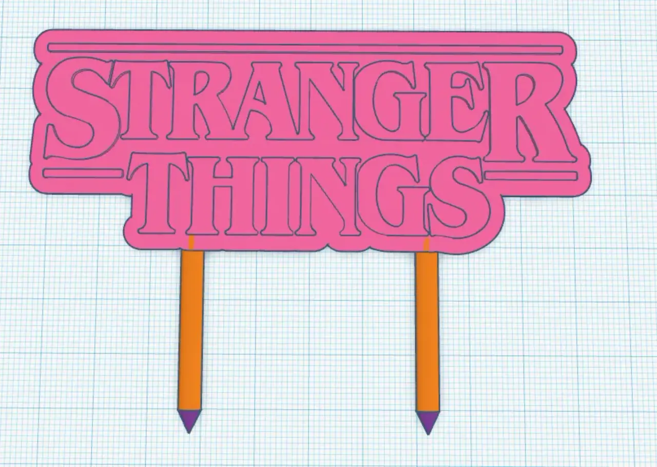 Stranger things cake topper by Edward Kay | Download free STL model ...