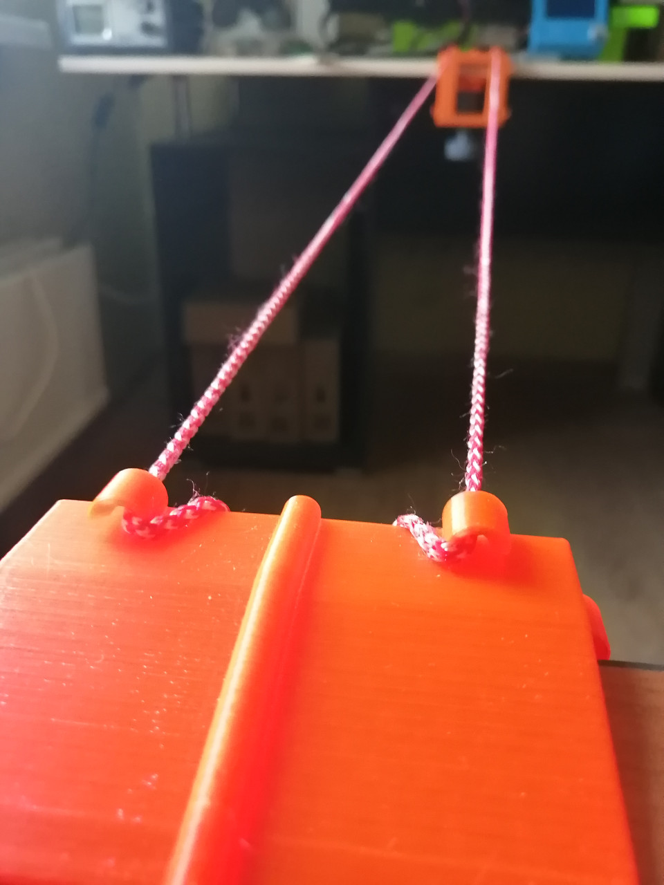 A Rope Track (Zip Line, Aerial line) kit for TrixTrux toy cars by J.D ...