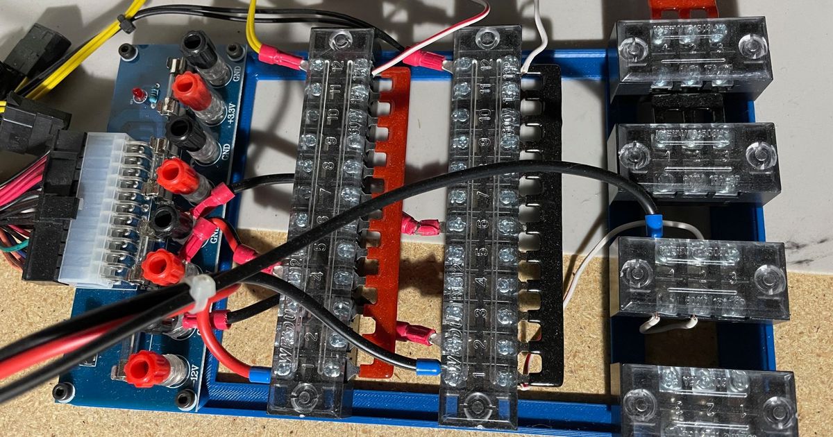 ATX Power Supply Breakout Terminal Block Frame by Originate 3d ...