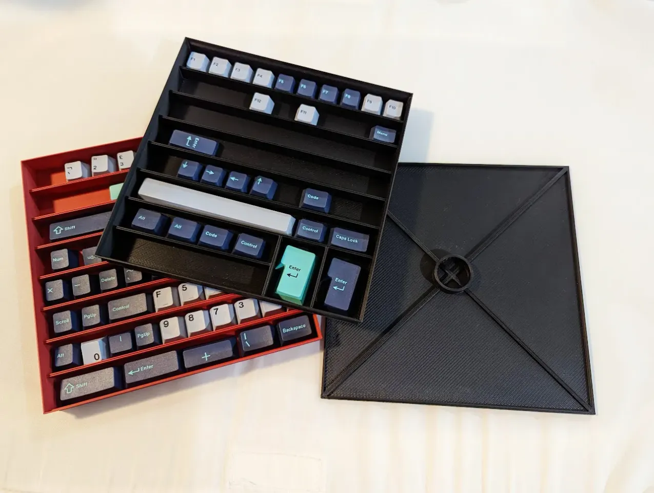 Stackable Keycap Storage Trays (Vase Mode) by SpikedSynapse | Download ...