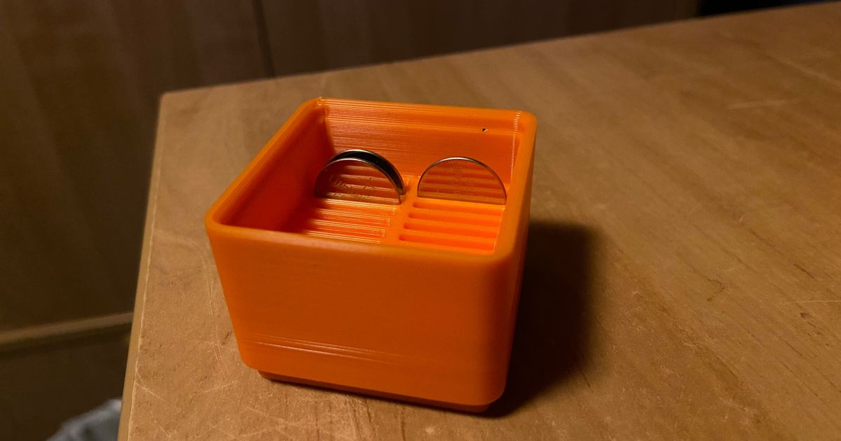 CR1616 Coin cell Battery #Gridfinity organizer by Bram | Download free ...