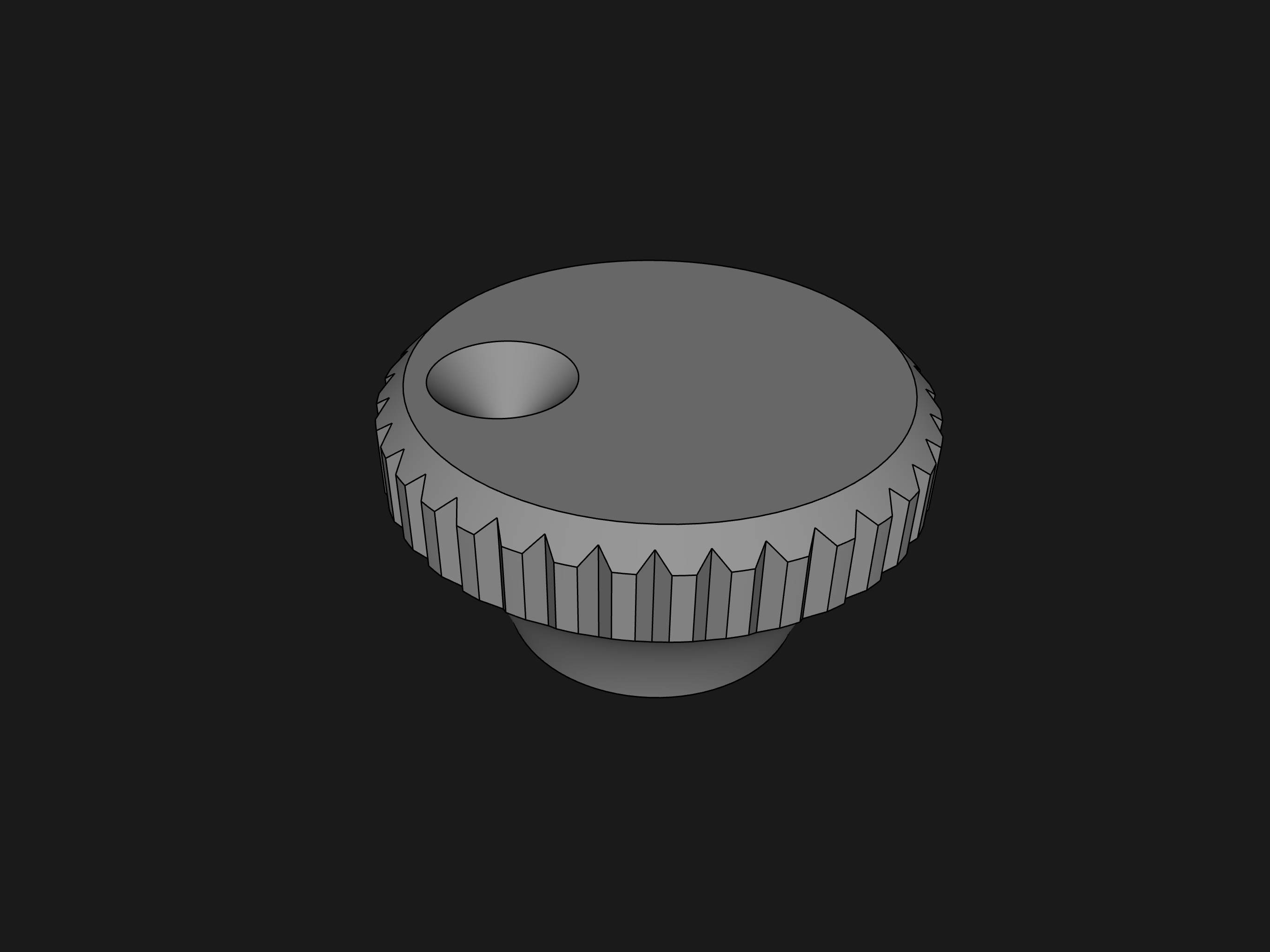 Shuttle-Style Encoder Wheel, Tall by bigthump | Download free STL model ...