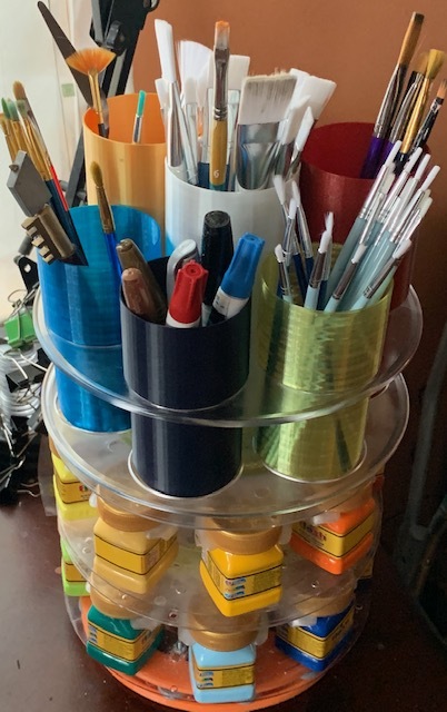 Azure Film Spool Paintbrush organizing cups Vase Mode by Jim_Killie ...